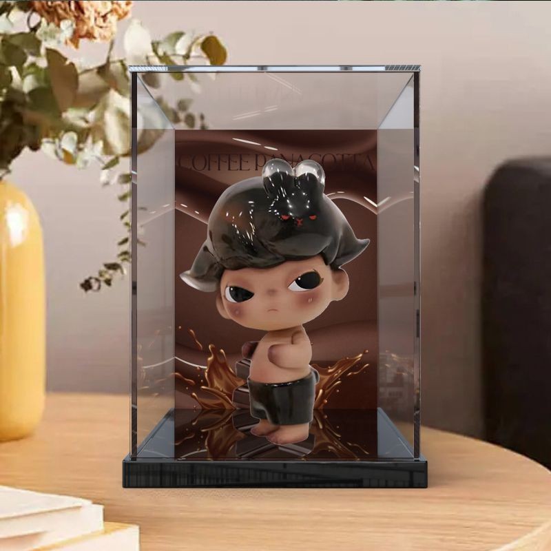 泡泡玛特 展示盒 適用POPMART泡泡瑪特DIMOO咖啡奶凍大娃玩具亞克力 防塵罩展示盒 | 蝦皮購物