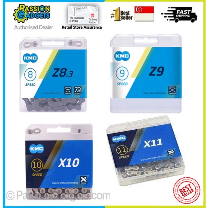 KMC Bicycle Chain Z8.3/ Z9/ X10/ X11 Road MTB Chain Mountain | 蝦皮購物