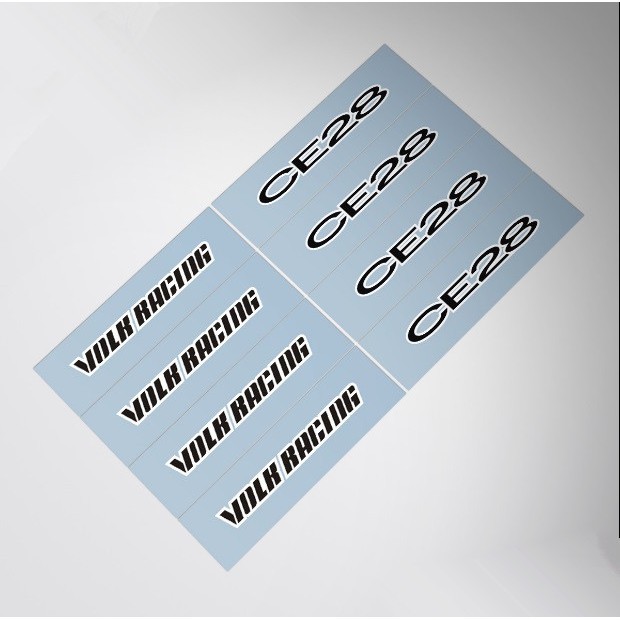 Volk Racing CE28 sticker decal 輪殼貼 輪圈胎 改裝車 貼紙 車貼 | 蝦皮購物