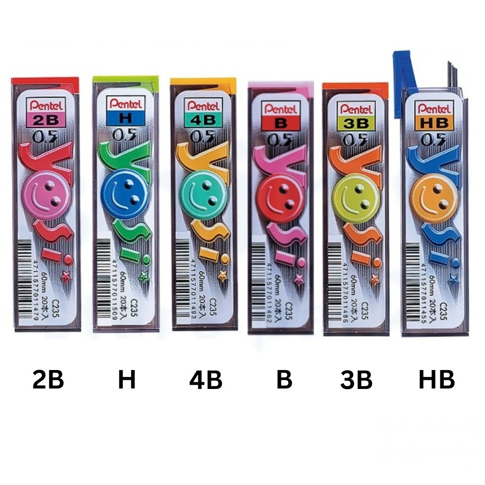 【文具忙什麼】Pentel 飛龍 C235 自動鉛筆芯(20支入) 0.5mm HB/B/2B/3B/4B/H | 蝦皮購物