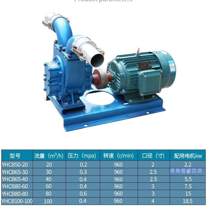 「可開發票」YHCB系列大流量圓弧齒輪泵尼龍材質齒輪車載汽油柴油裝卸泵 不含運 | 蝦皮購物