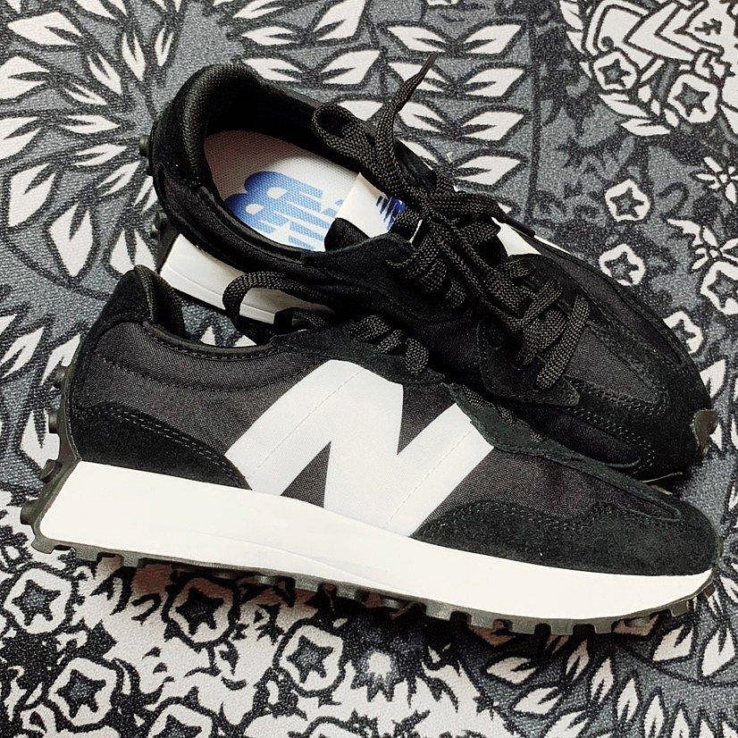 【酷E潮鞋店】New Balance 327系列 黑白 運動 慢跑 MS327CPG | 蝦皮購物