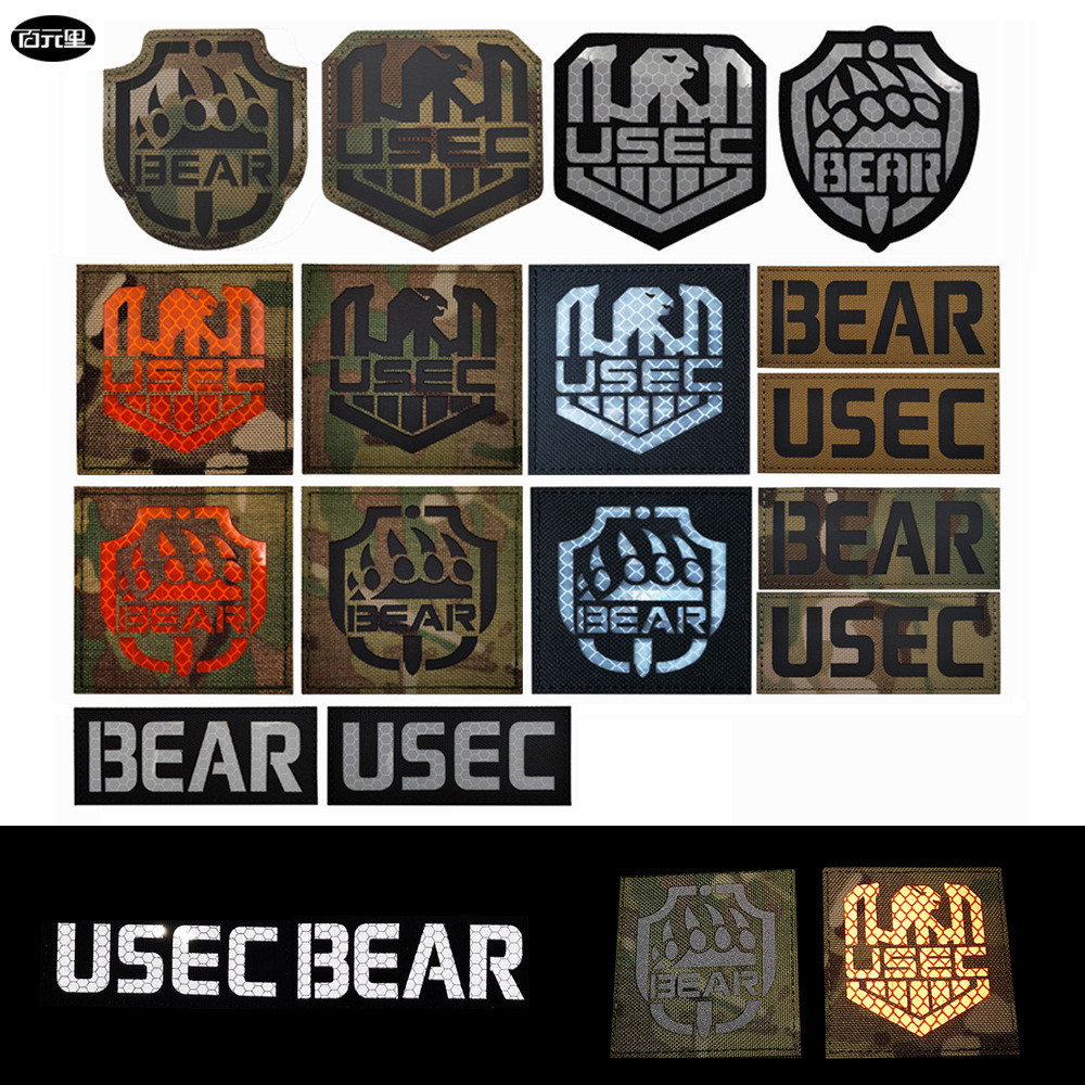 桃園發貨-反光IR麵料逃離塔科夫USEC BEAR英文臂章夜間識別章士氣魔鬼氈魔鬼氈臂章 士氣魔鬼氈 | 蝦皮購物