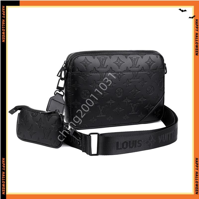 免運新品 新款男士二合一郵差包時尚中號單肩斜背包nndf | 蝦皮購物