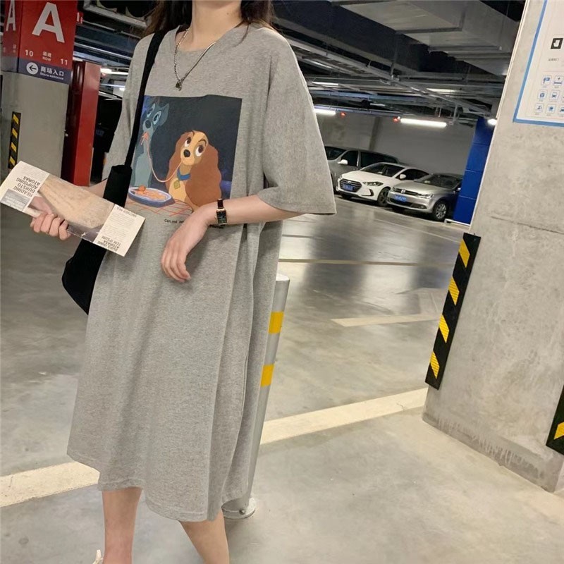 花菜丨短睡衣 睡衣裙 4XL T恤裙 洋裝 寬鬆睡衣 可愛小狗 可愛睡衣 卡通睡衣女生家居服 ins風 居家服 連身睡衣 | 蝦皮購物