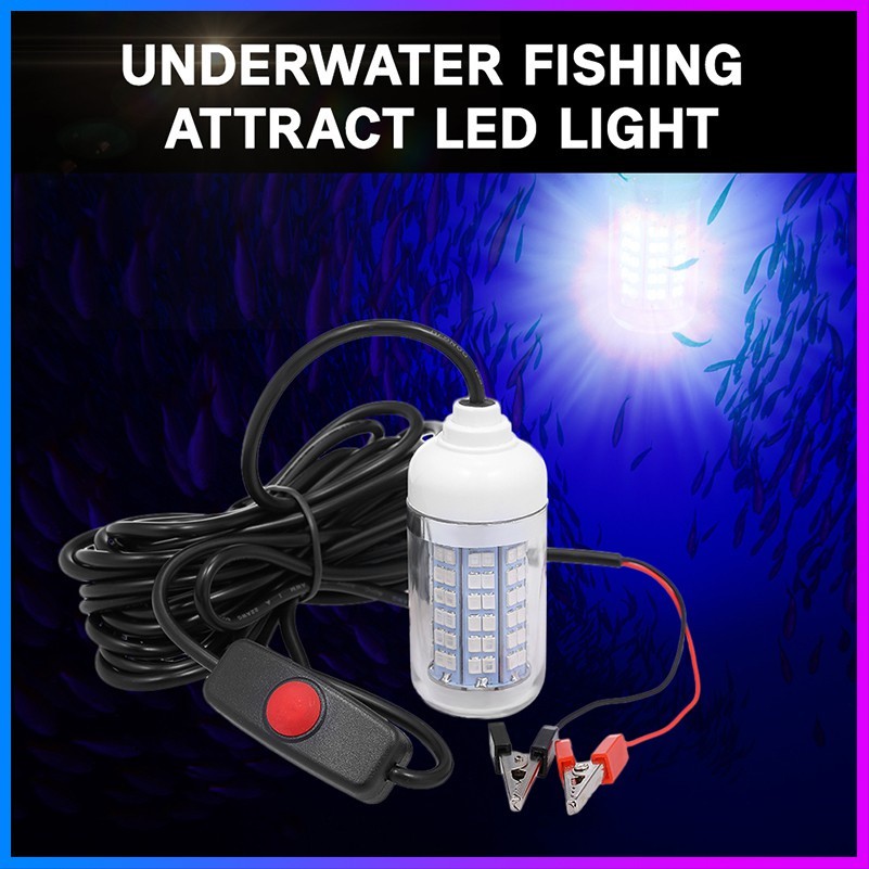 12V 15W Underwater Fishing Attract Light LED Lamp Fish | 蝦皮購物