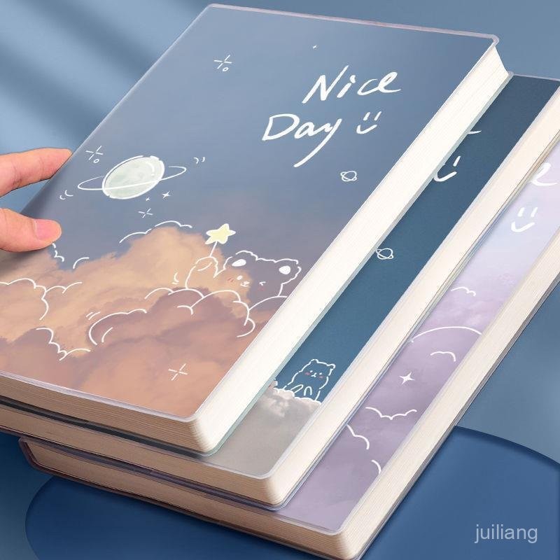 膠套筆記本本子ins高顔值學生草稿本厚本初中生日記本學習記事本 SAHQ | 蝦皮購物