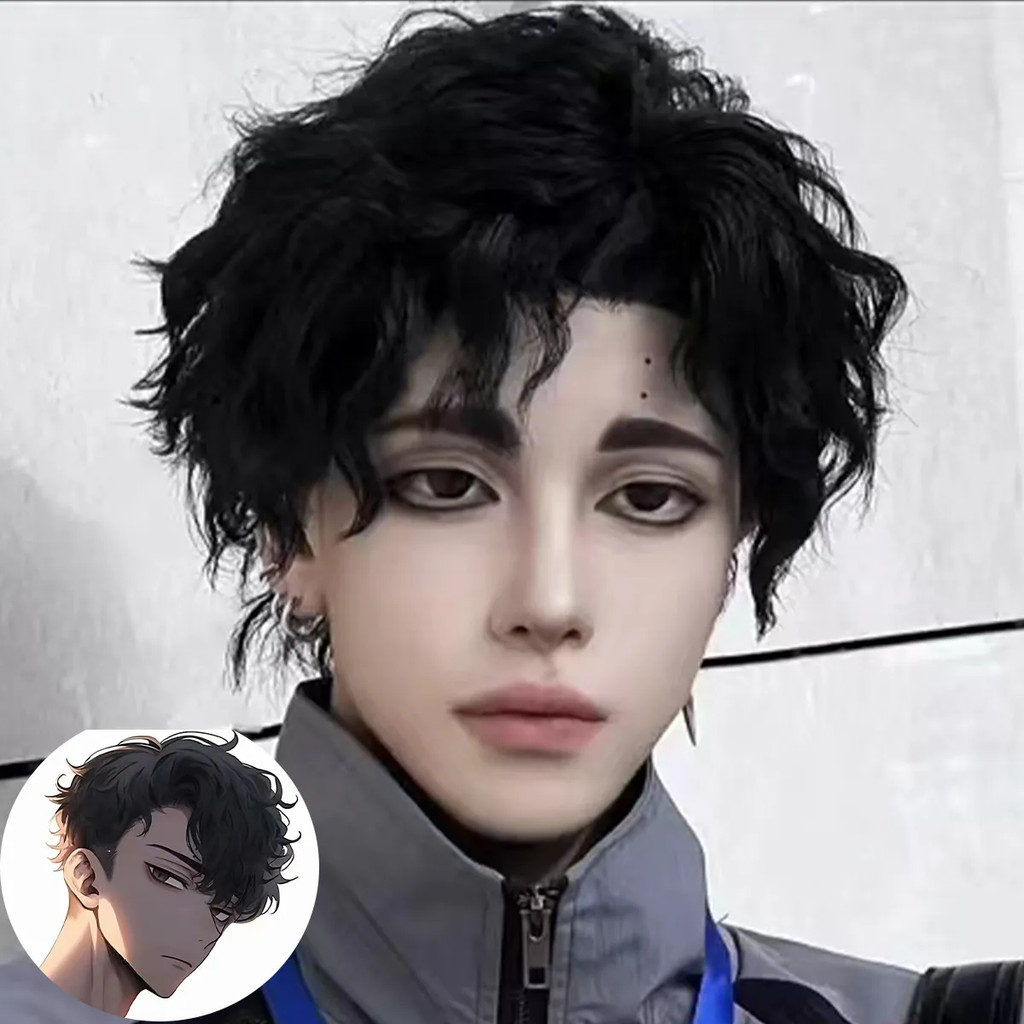 闆娘優選佐久早聖臣cos假毛短捲髮排球少年衕款動漫捲dk基佬百搭全頭式 | 蝦皮購物