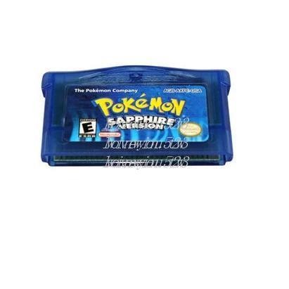 熱賣款#NDSL GBM GBA SP GBA游戲卡帶 口袋妖怪 藍寶石 英文版 | 蝦皮購物