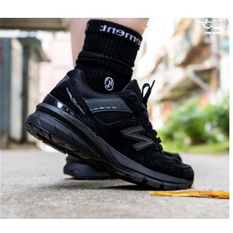 New Balance Nb 990 V5 美國製 黑色 全黑 麂皮 經典 休閒 慢跑鞋 M990Bb5 | 蝦皮購物