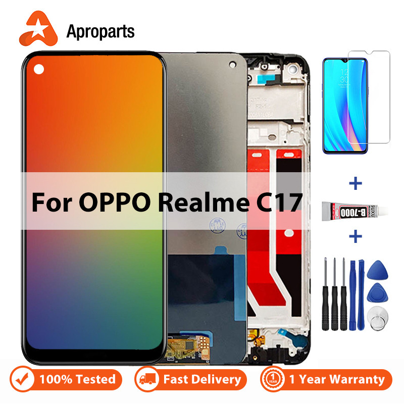 ♣Lcd 適用於 OPPO Realme C17 RMX2101 顯示屏觸摸屏數字化儀組件更換 | 蝦皮購物