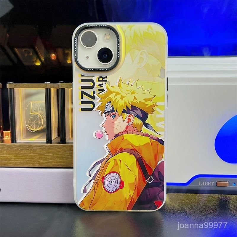 【608】蘋果紅米vivo小米OPPO手機殻動漫火影側臉鳴人IMD鐳射殻 | 蝦皮購物