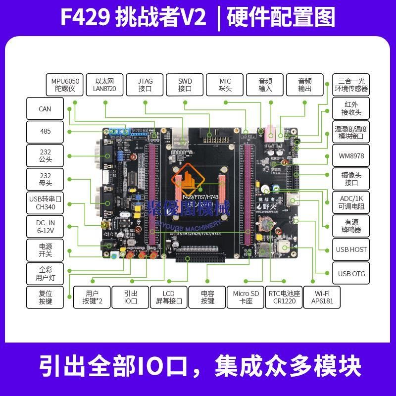 💖野火 STM32開發板ARM開發板M4開發板F429板載WIFI模塊 超51單片機 | 蝦皮購物