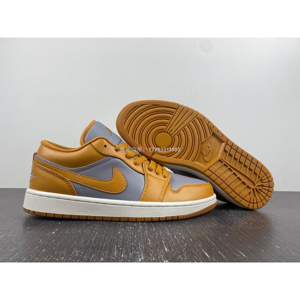 AIR JORDAN 1 LOW CHUTNEY 芥末黃 姜黃灰 經典 滑板鞋DC0774-020 | 蝦皮購物