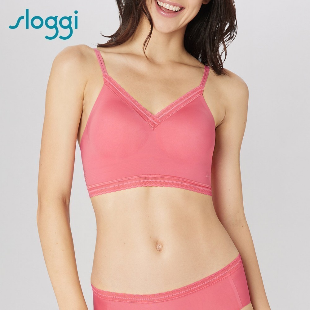 sloggi BODY ADAPT TWIST -Bralette體貼適形背心型內衣 玫瑰粉｜88-376 ZR | 蝦皮購物