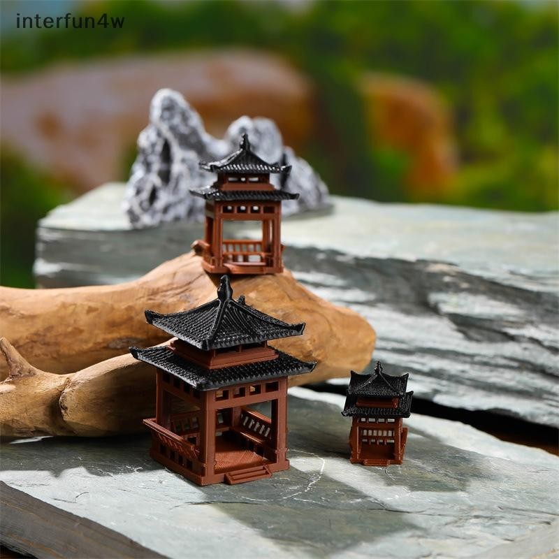 3cm 4cm Mini Pagoda Statue Miniature Pagoda Gazebo Micro La | 蝦皮購物