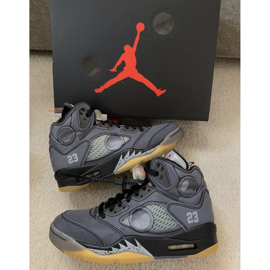 Off-White X Ari Jordan 5 Retro SP 黑蟬翼 休閒鞋 籃球鞋 CT8480-001 | 蝦皮購物