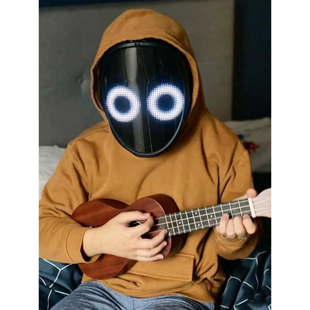 藍牙LED面具嚴選發光川劇手勢變臉面罩Boywithuke shining mask創新 | 蝦皮購物