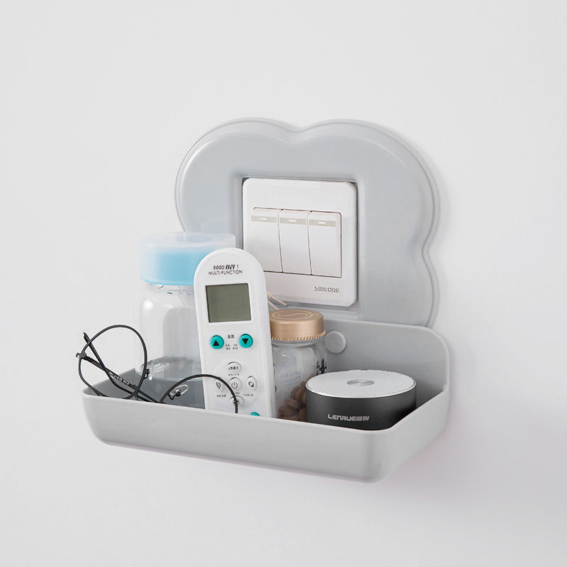 插座置物架 插座支架 牆壁置物架 層闆架 開關置物架 免打孔置物架 收納架 ABS多功能置物開關 北歐簡約風洗手間置物架 | 蝦皮購物