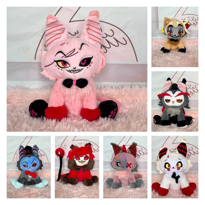 Lucifer Meow Hazbin Hotel地獄客棧玩偶天使貓貓毛絨玩具 | 蝦皮購物