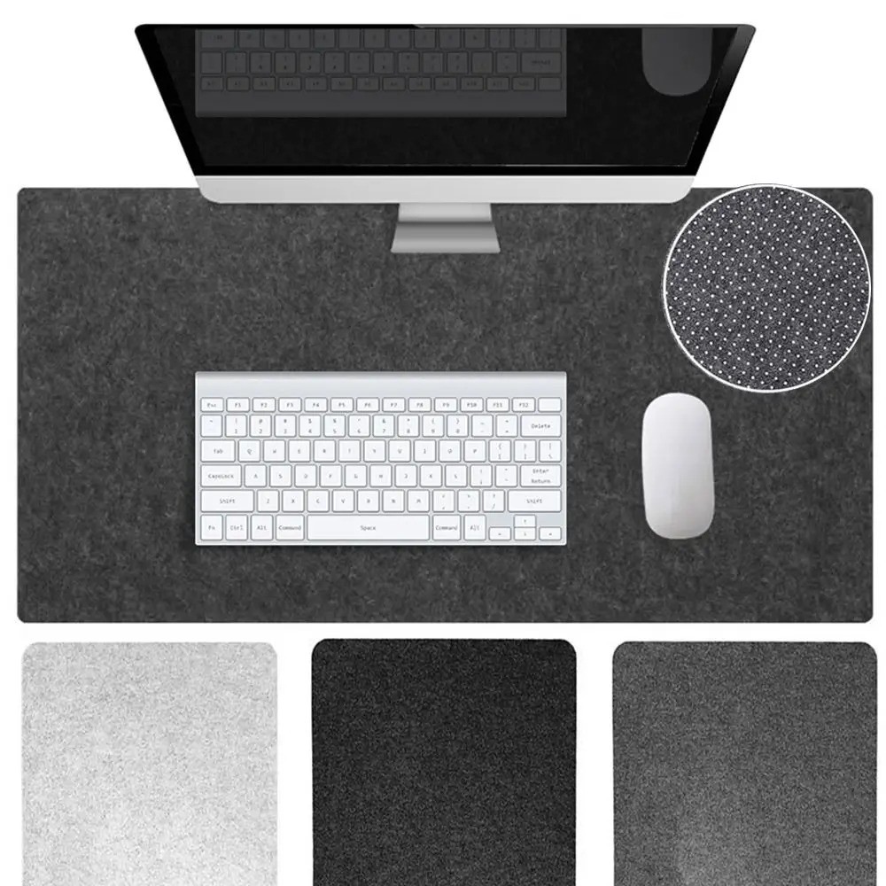 Large Size Office Computer Desk Protector Mat Table Wool Fel | 蝦皮購物