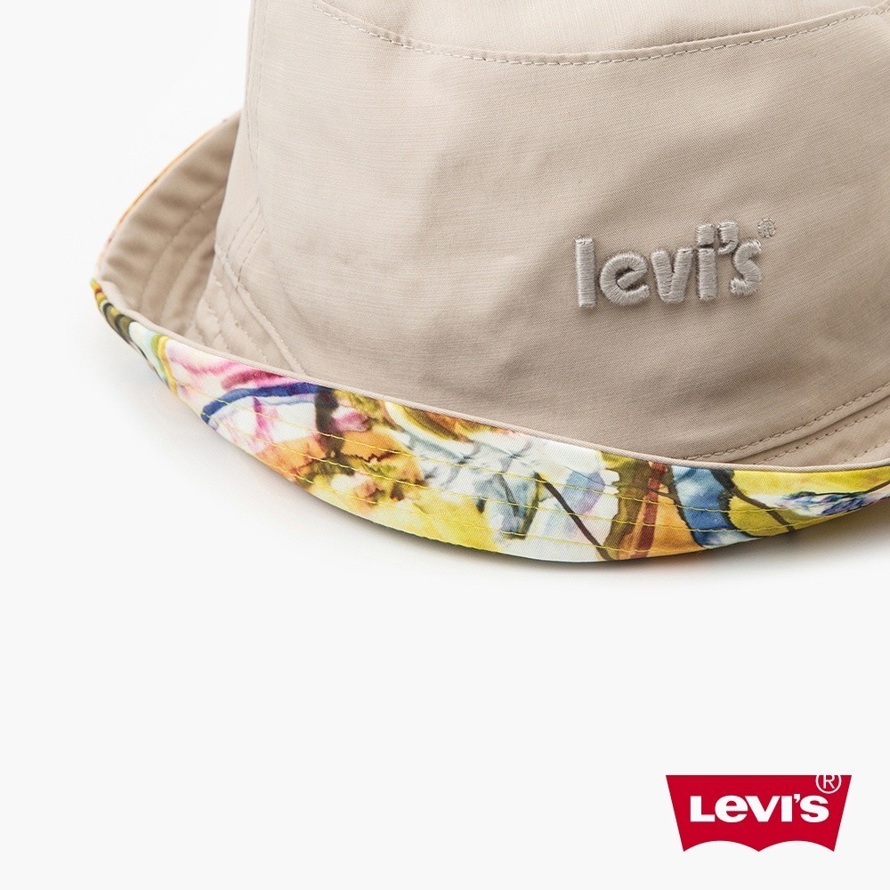 Levis 男女同款 雙面用漁夫帽 / 精工立體刺繡海報體Logo / 渲染水墨畫 熱賣單品 D7591-0005 | 蝦皮購物