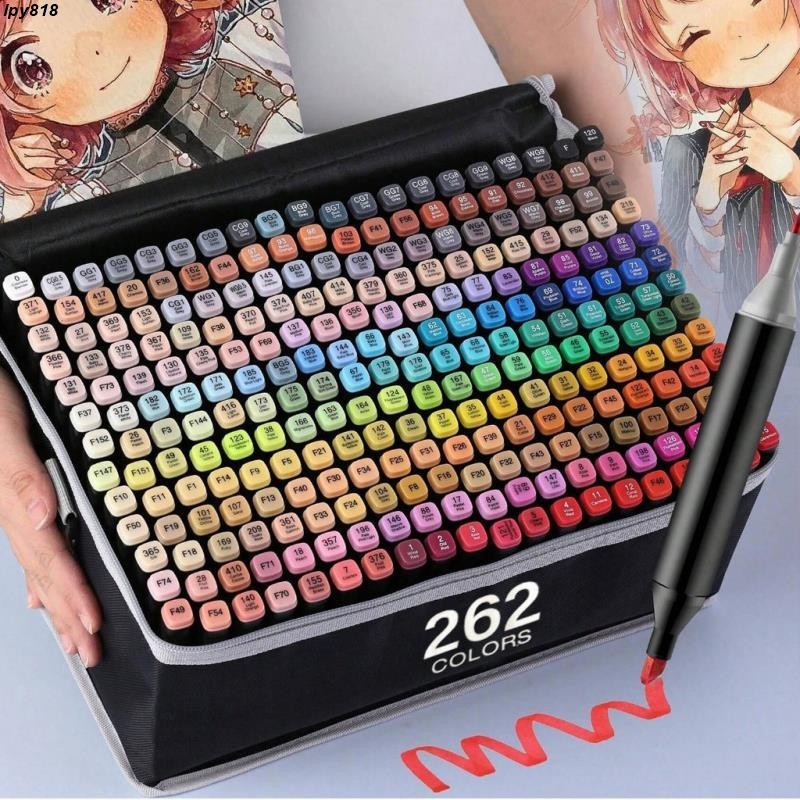 0222新品推薦*/30/36/48/60/80/100/120/168 雙尖繪畫筆馬克筆彩色標記筆永久藝術標記兒童成人 | 蝦皮購物