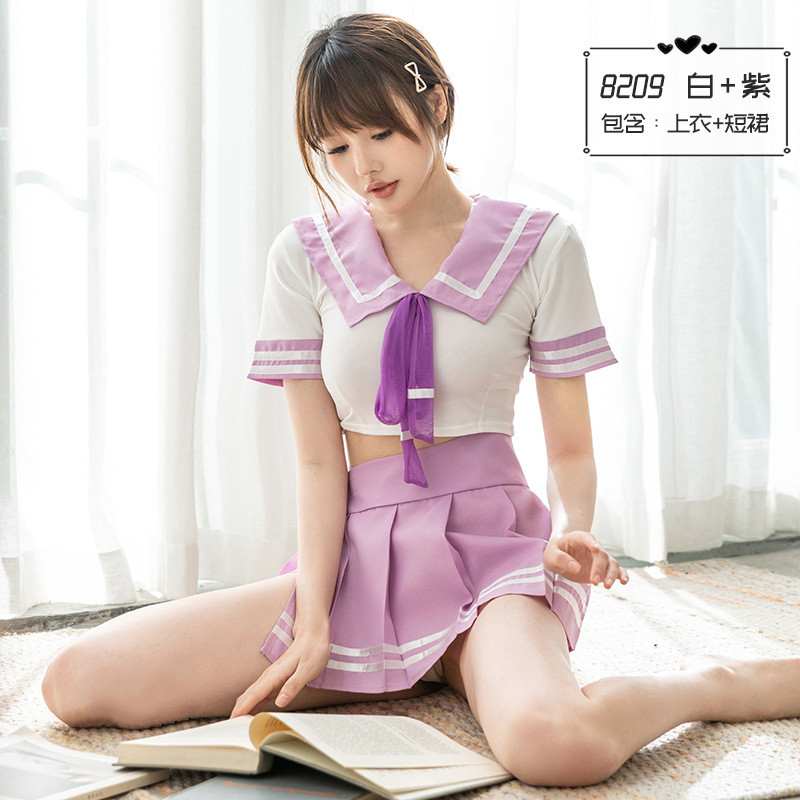 YYDS新款情趣內衣女性感學生服製服誘惑清純短款包臀學生製服套裝 ZA9R | 蝦皮購物