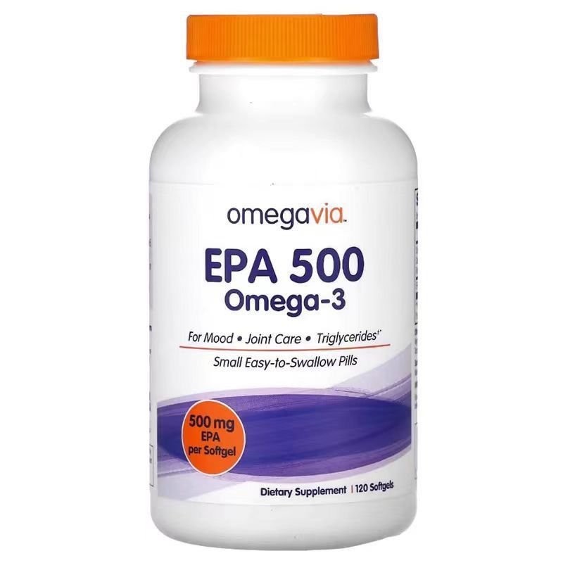 【臺灣熱賣】美國原裝OmegaVia EPA 500mg 高純度 Omega3 深海魚油膠囊 120粒-正品代購 | 蝦皮購物