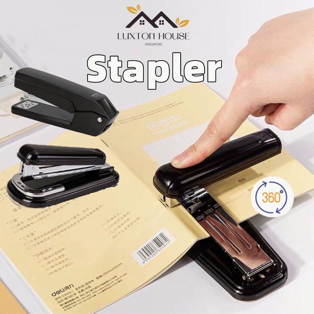 360 Degree Smart Stapler Swivel Stapler Staple Booklets 25 S | 蝦皮購物