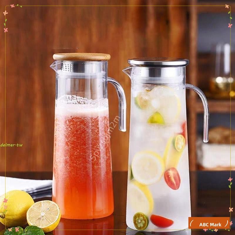 熱賣推薦 丙烯酸透明水罐,升升升木質不鏽鋼蓋水瓶,耐熱清除大容量果汁壺yytu | 蝦皮購物