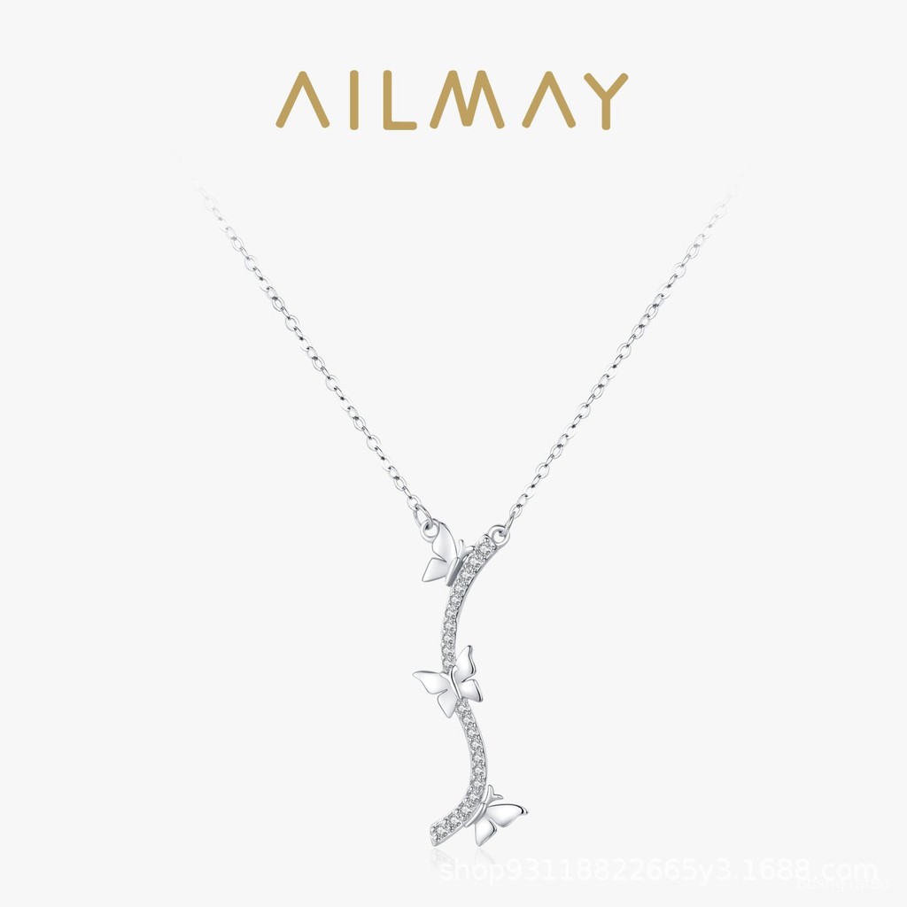 AILMAY 正品授權 香港直發2022新款s925純銀蝴蝶項鏈女森係ins網紅吊墜頸鏈氣質鎖骨鏈代髮 | 蝦皮購物