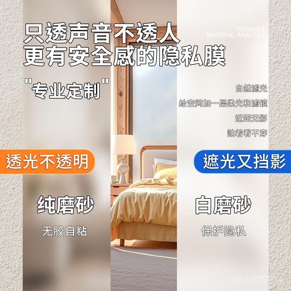 MSYP 【客製化窗貼】定製浴室衛生間門窗靜電磨砂玻璃貼膜紙透光不透明防窺特厚18絲 | 蝦皮購物