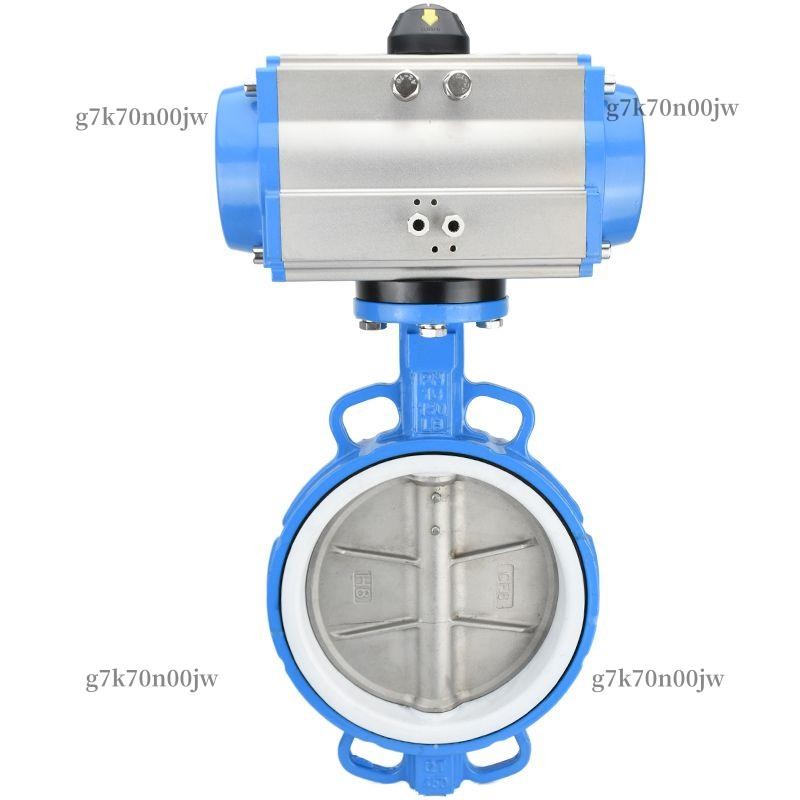 永一D671F-16Q對夾式氣動閥門四氟蝶閥DN50 65 80凱斯特快速開關-詢運費5.8 | 蝦皮購物