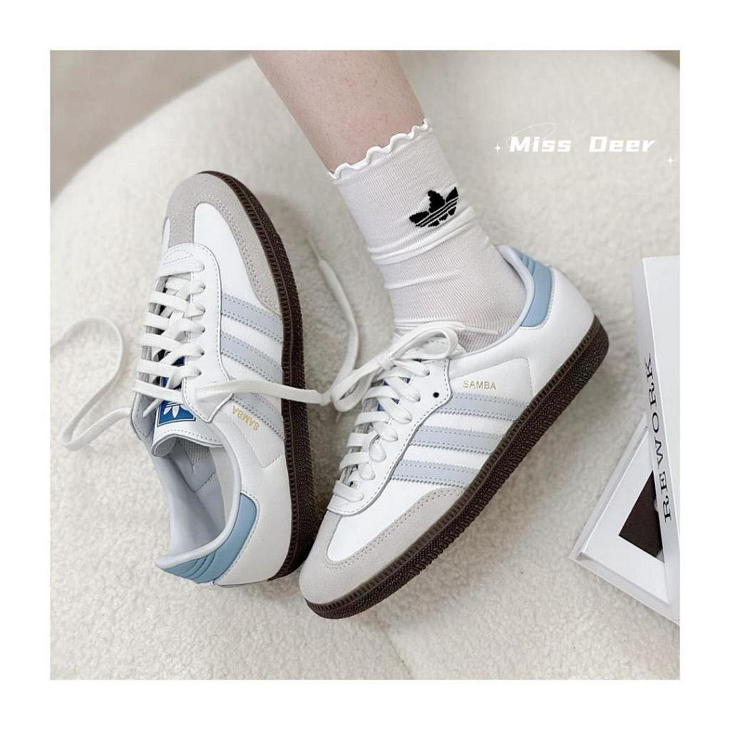 Adidas Originals Samba OG 德訓鞋 經典鞋 男女鞋 白藍 ID2055 藏青 ID2056 | 蝦皮購物