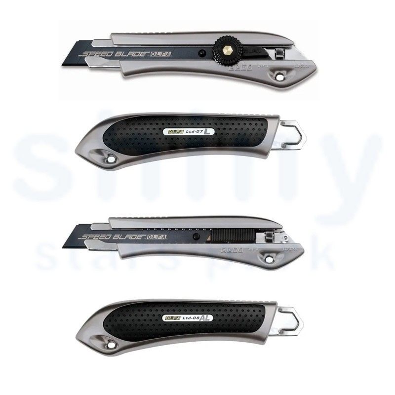 【文具忙什麼】OLFA 極致系列 美工刀 大型美工刀 轉式 推式 LTD-L-LFB LTD-AL-LFB | 蝦皮購物