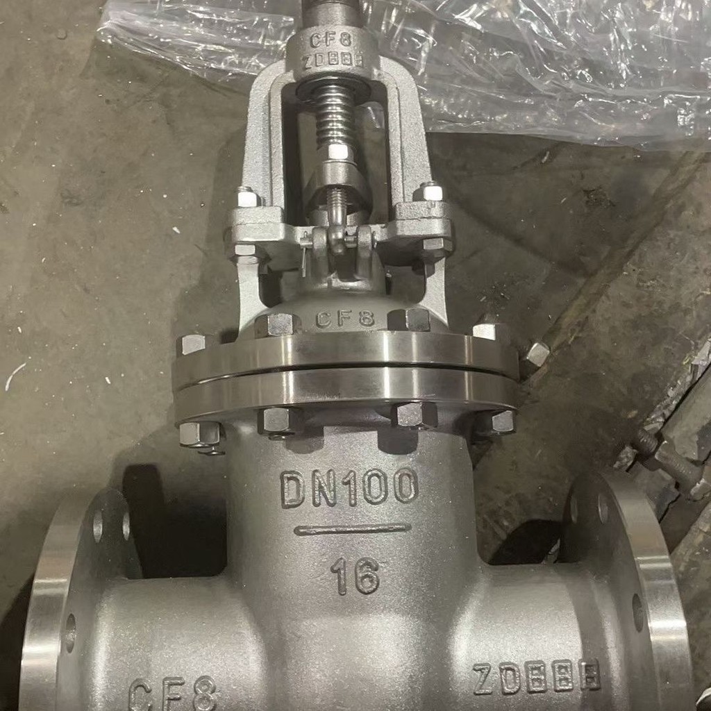 #熱銷-免稅#【99%好評率】304不銹鋼法蘭閘閥Z41W-16P明桿手動閥門開關DN50 65 80 100 高溫 | 蝦皮購物