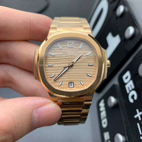 現貨實拍3K廠 玫瑰金女款5711鸚鵡螺cal機械錶 防水手錶 手表 指針手錶 錶 防水錶 腕錶 指針錶 男錶 | 蝦皮購物