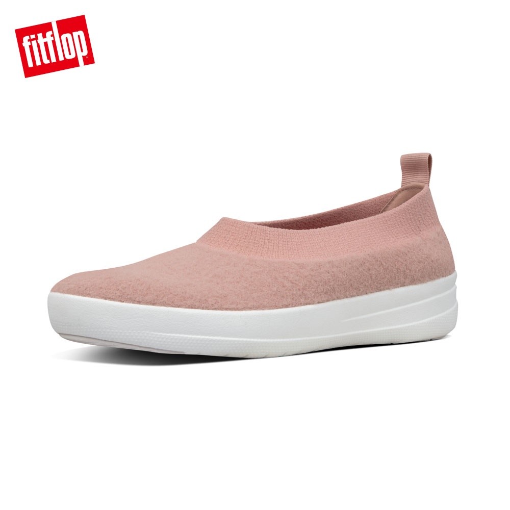 【FitFlop】COMFFKNIT BALLERINAS 易穿脫舒適休閒娃鞋-女(裸膚粉) | 蝦皮購物