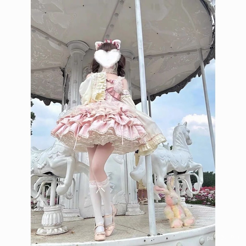 【PE】洛麗塔JSK甜辣純慾溫柔芭蕾風生日lolita連衣裙可愛二次元cos服 | 蝦皮購物