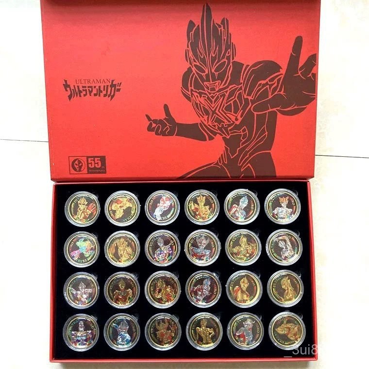 【7664人收藏】金屬圓牌奧特曼55週年限金屬金幣戰鬥幣遊戲卡牌圓卡玩具金色幣卡 5VG8 | 蝦皮購物