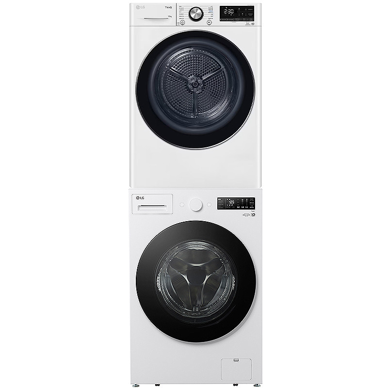 LG樂金【WR-100VW+WD-S15NW】10+15公斤 乾衣機+WiFi滾筒洗衣機(蒸洗脫)(含標準安裝) | 蝦皮購物