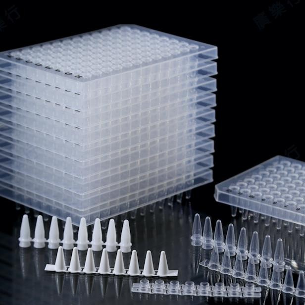 🌟熱銷|含統編🌟200ul 96孔PCR板.透明.半裙邊 實驗室耗材 | 蝦皮購物