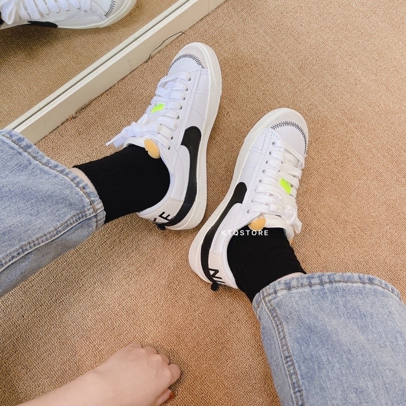 Nike Blazer Low 77 Jumbo 大勾 黑白 DQ1470-101 | 蝦皮購物