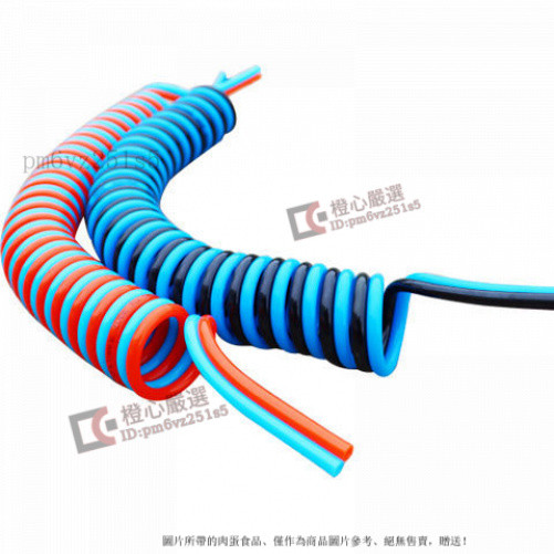 PU彈簧氣管 氣動軟管 氣泵PU氣管 高壓軟管 PU雙排彈簧氣管4/6mm耐壓耐磨雙芯雙拚螺旋氣管工業機器人螺紋管 | 蝦皮購物