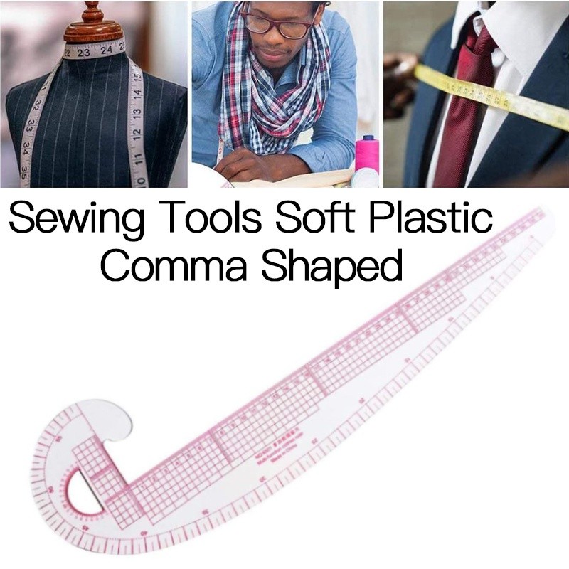NewSewing Tools Soft Plastic Comma Shaped Curve Ruler Stylin | 蝦皮購物