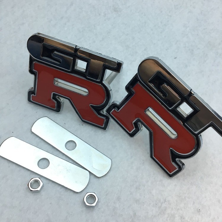 1專用於 中網標 日產 汽車 改裝 GTR 中網標 水箱罩裝飾中網車標 金屬 X-trail big Tii | 蝦皮購物