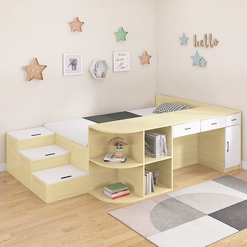 實體門市可挑選 可代客組裝 伊家家具 小戶型 榻榻米床 帶梯櫃書桌一體床 組閤衣櫃床 大容量 儲物床 單人床 雙人床 | 蝦皮購物