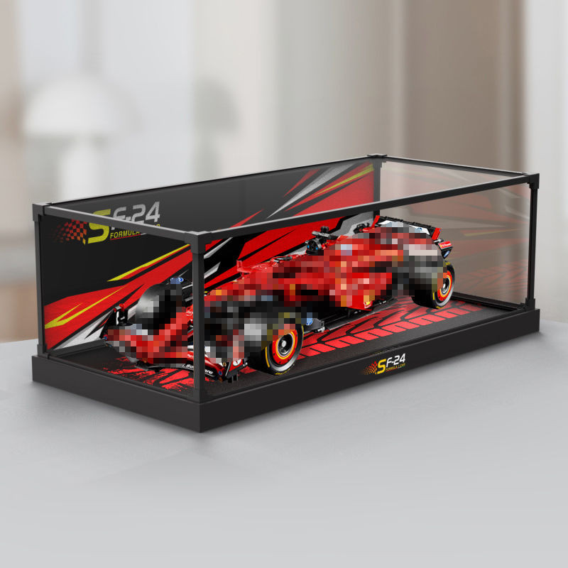 亞克力展示盒 展示盒 樂高展示盒積木適用機械組42207法拉利SF24 F1賽車玩具亞克力透明收納盒 | 蝦皮購物
