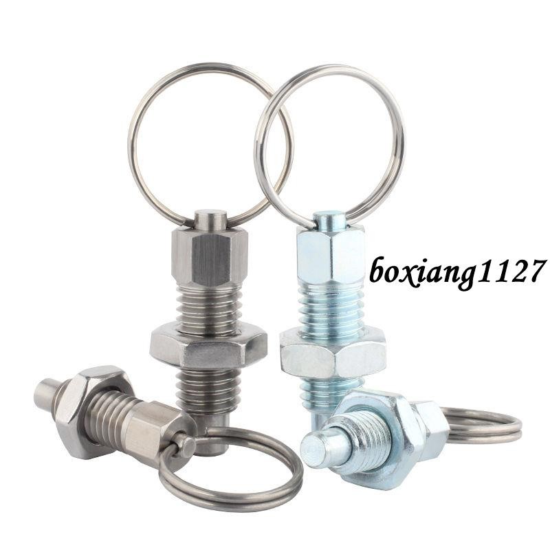 五金優選 拉環式分度銷不銹鋼旋鈕柱塞GN717彈簧定位鎖銷螺紋復位型定位銷#boxiang1127 | 蝦皮購物